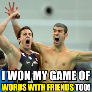 Michael Phelps Hearts Words With Friends | Words With Friends Cheat